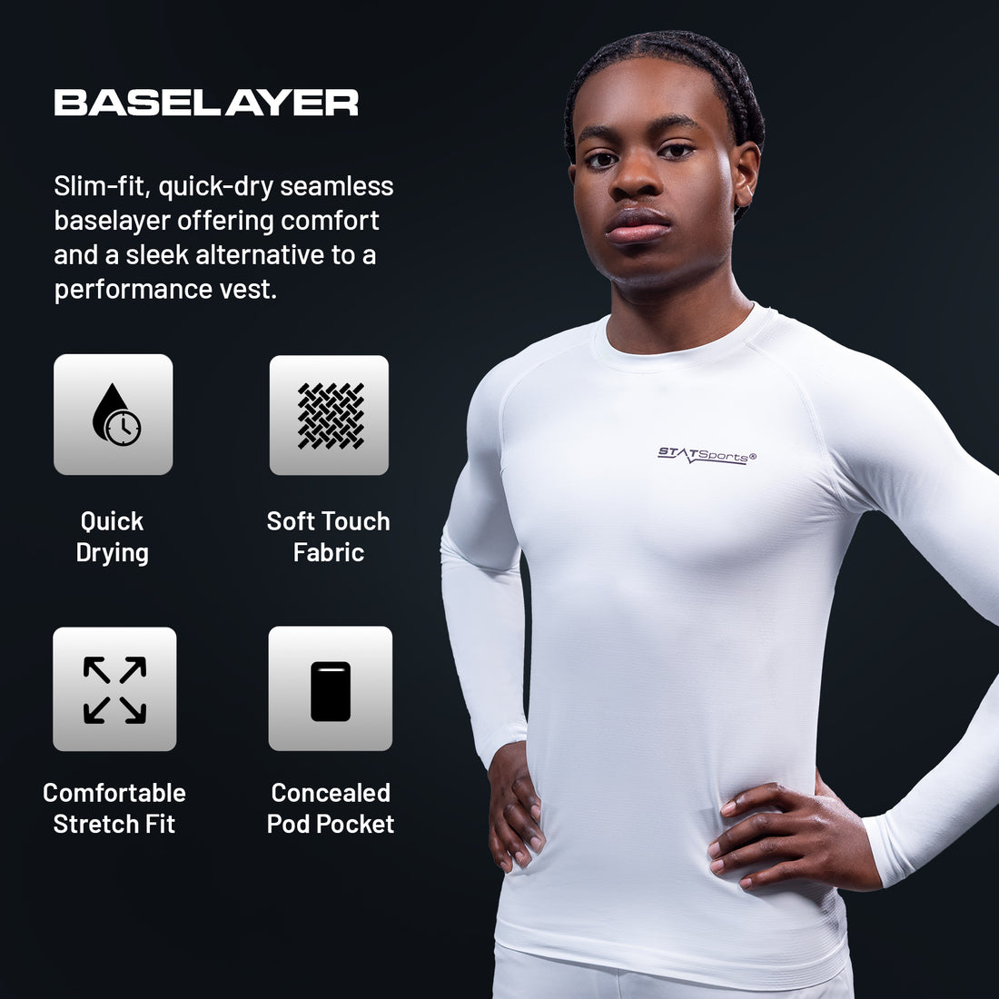 STATSports Long Sleeve Baselayer 2 Pack